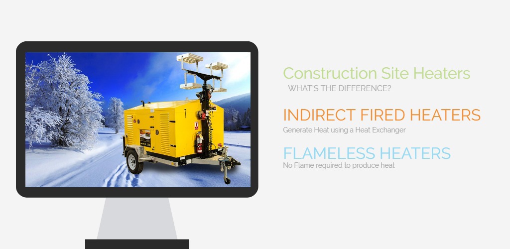 Construction Site Heaters: Indirect-Fired vs. Flameless